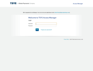 Access access.tsys.com. Welcome to TSYS Access Manager