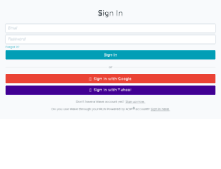 Access accounting.waveapps.com. Wave • Sign In