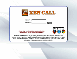 Access adm.xencall.com. ReadyMode Inc. CRM - XenCALL-Admin SITE