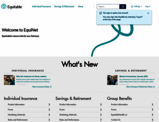 Access advisor.equitable.ca. Home | EquiNet Equitable Life's advisor site