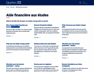 Access afe.gouv.qc.ca. Aide financière aux études | Gouvernement du Québec
