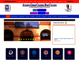 Access agcbosecollege.org. Acharya Girish Chandra Bose College