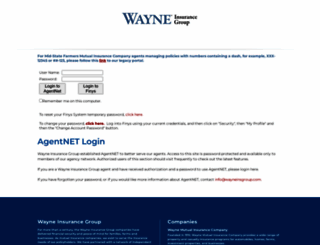Access agentnet.wayneinsgroup.com. Login - agentnet.wayneinsgroup.com