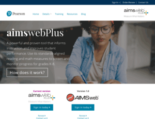 Access aimsweb2.pearson.com. Home | aimswebPlus