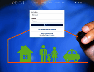 Access app.eberls.com. Welcome to Eberl Claims Service