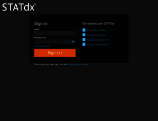 Access app.statdx.com. STATdx | Diagnostic Decision Support for Radiology