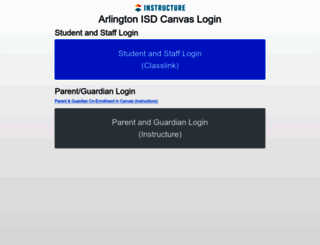 Access arlington.instructure.com. Arlington ISD Canvas Login