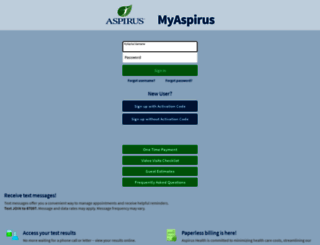 Access aspirus.mysecurebill.com. MyAspirus - Application Error Page