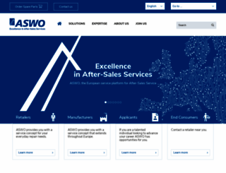 Access aswoweb.aswo.com. ASWO, Excellence in After-Sales Services