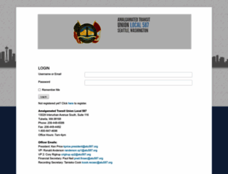 Access atu587.org. Login – AMALGAMATED TRANSIT UNION LOCAL 587