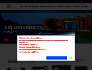 Access aumc.edu.pk. Air University Multan Campus - Innovation through ...