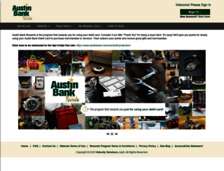 Access austinbankrewards.com. Austin Bank Rewards