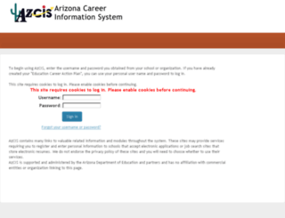 Access azcis.intocareers.org. Arizona Career Information System