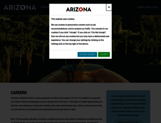 Access azstatejobs.azdoa.gov. Search Page