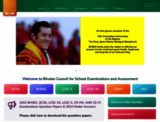 Access bcsea.bt. Bhutan Council for School Examinations and Assessment