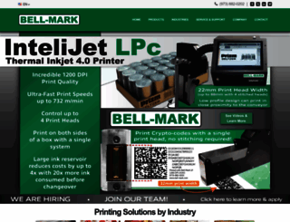 Access bell-mark.com. BELL-MARK - Inline Printing and Coding Specialists