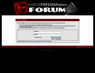 Access bobfreemanboard.com. Bob Freeman Board
