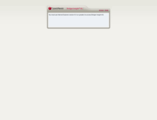 Access bridgerinsight.lexisnexis.com. Bridger Insight XG