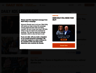 Access campaigns.dailykos.com. Daily Kos: Campaigns