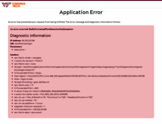 Access canvas.vt.edu. Login Error | Virginia Tech