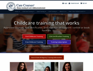 Access carecourses.com. Childcare Training & Early Childhood Education ...