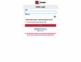 Access cas.rutgers.edu. CAS - Central Authentication Service NetID Login