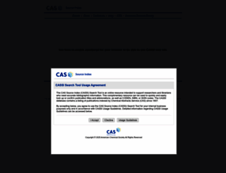 Access cassi.cas.org. CASSI Search Tool Usage Agreement
