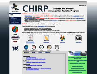 Access chirp.in.gov. CHIRP-Web Main Page