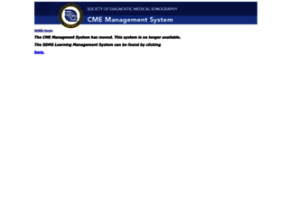 Access cme.sdms.org. SDMS CME Management System - Log In