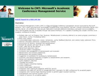 Access cmt.research.microsoft.com. Microsoft's Conference Management ...