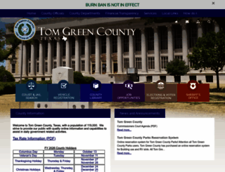 Access co.tom-green.tx.us. Tom Green County