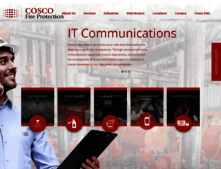 Access coscofire.com. COSCO Fire Protection