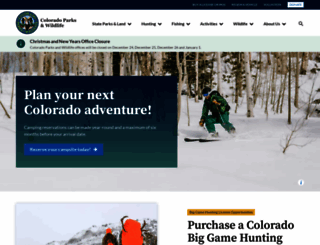 Access cpw.state.co.us. Colorado Parks and Wildlife