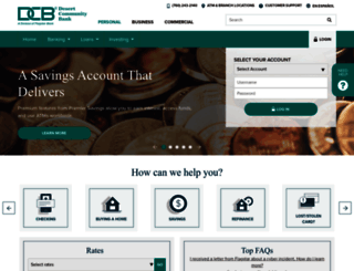 Access dcbk.org. Personal | Desert Community Bank
