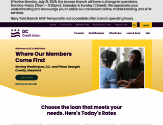Access dgefcu.org. DC Credit Union