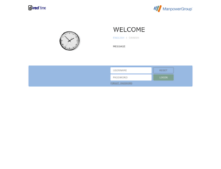 Access directtime.manpower.dk. DirectTime
