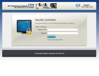 Access distanceeducation.itt-tech.edu. ITT Online