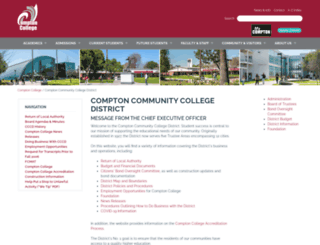 Access district.compton.edu. Compton Community College District