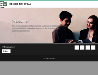 Access dlsudace.edu20.org. DLSU-D ACE Online