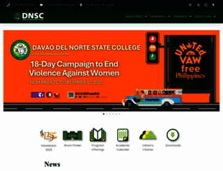Access dnsc.edu.ph. HOME - Davao del Norte State College