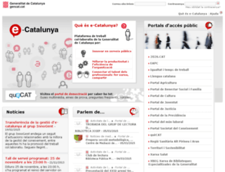 Access ecatalunya.gencat.cat. Avís important. Departament de la ...