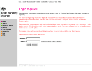 Access edrs.lsc.gov.uk. Login
