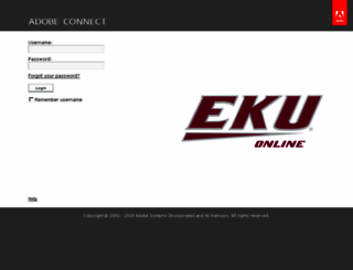 Access eku-e-campus.adobeconnect.com. Adobe Connect Central Login