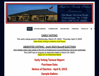 Access elect.hamiltontn.gov. Election Commission for Hamilton County, TN