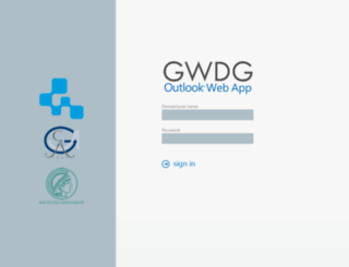 Access email.gwdg.de. Outlook