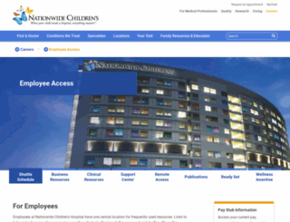 Access employee.nationwidechildrens.org. Employee Access