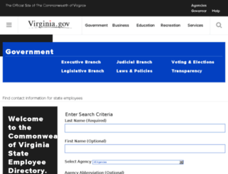 Access employeedirectory.virginia.gov. Employee Directory ...