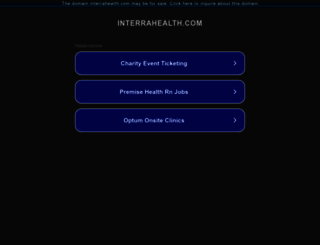Access emr.interrahealth.com. Login