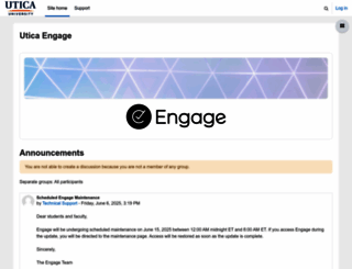 Access engage.utica.edu. Moodle Transition | Utica University