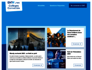 Access ent77.seine-et-marne.fr. ENT77 - Collèges Connectés